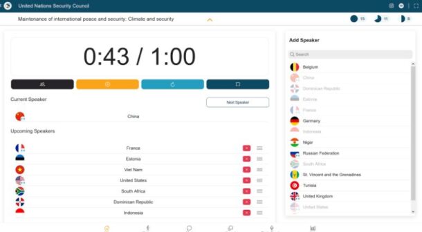 Model United Nations Committee Software